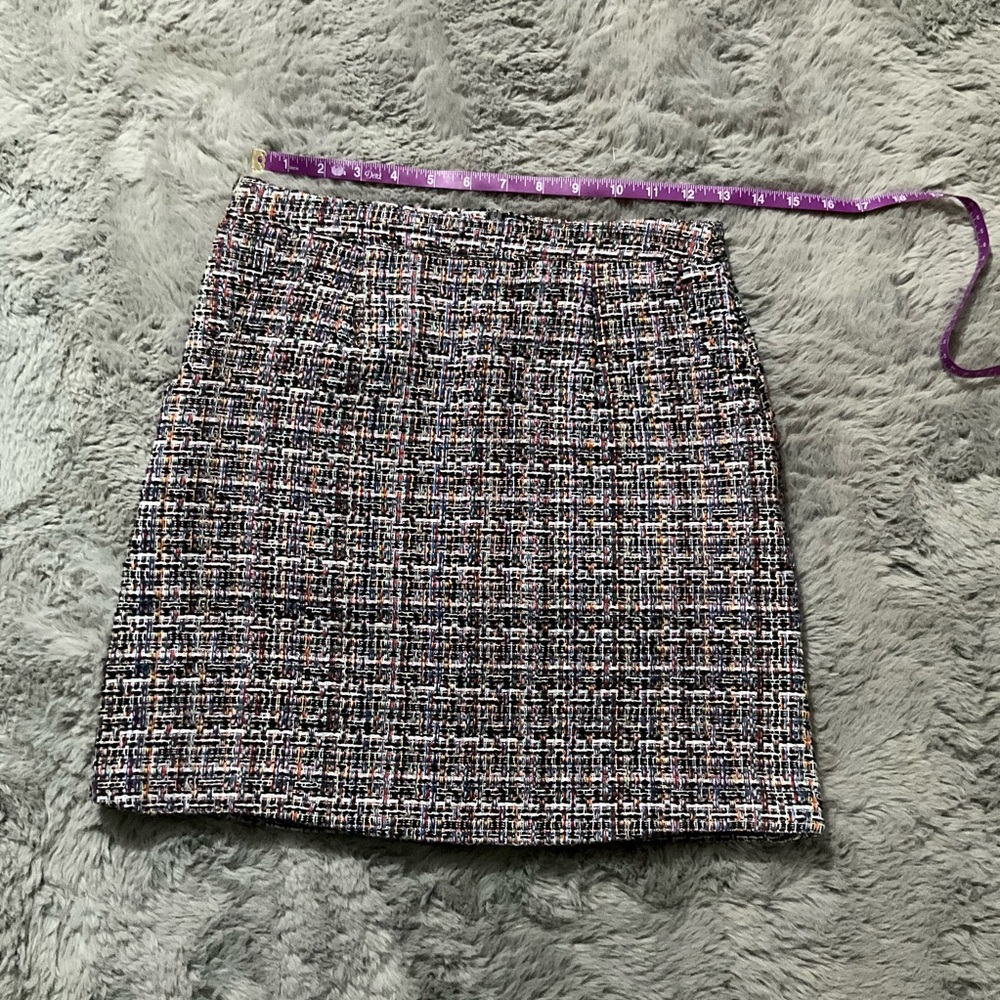 Mini Multi-Coloured Tweed Skirt With Two Pockets #Twe… - Gem